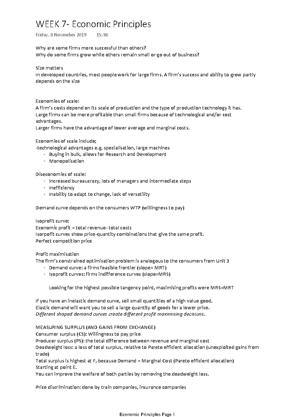 Week 7 Economic Principles Warning Tt Undefined Function 32 Warning Tt Undefined