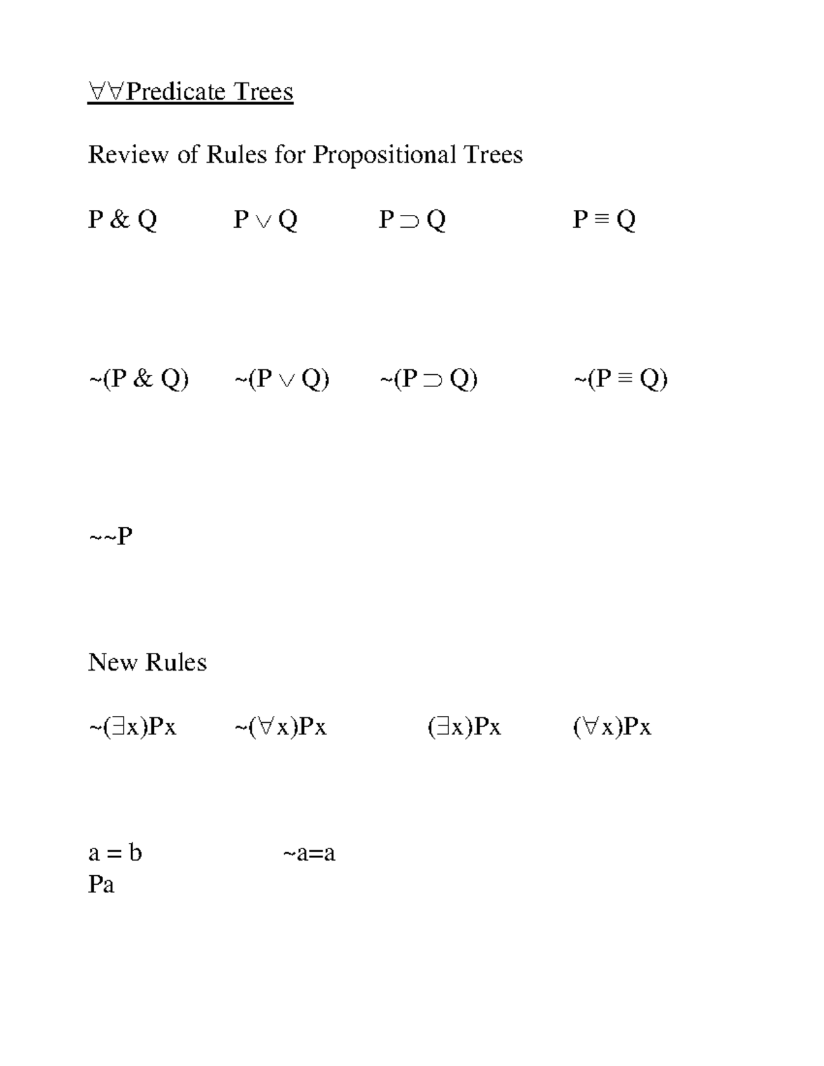 Predicate Trees pdf - Carrie Klatt - Predicate Trees Review of Rules ...