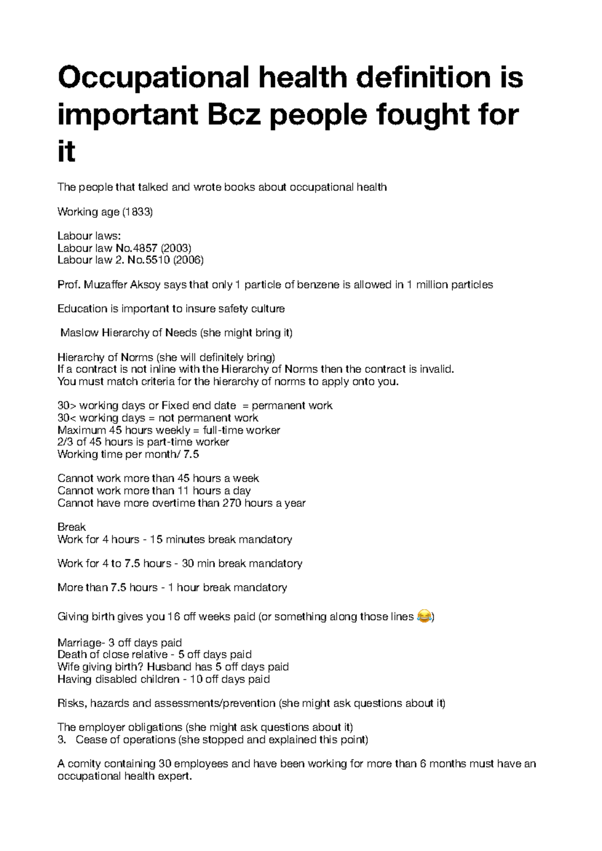 Occupational health definition is important Bcz people fought for… 2024 ...