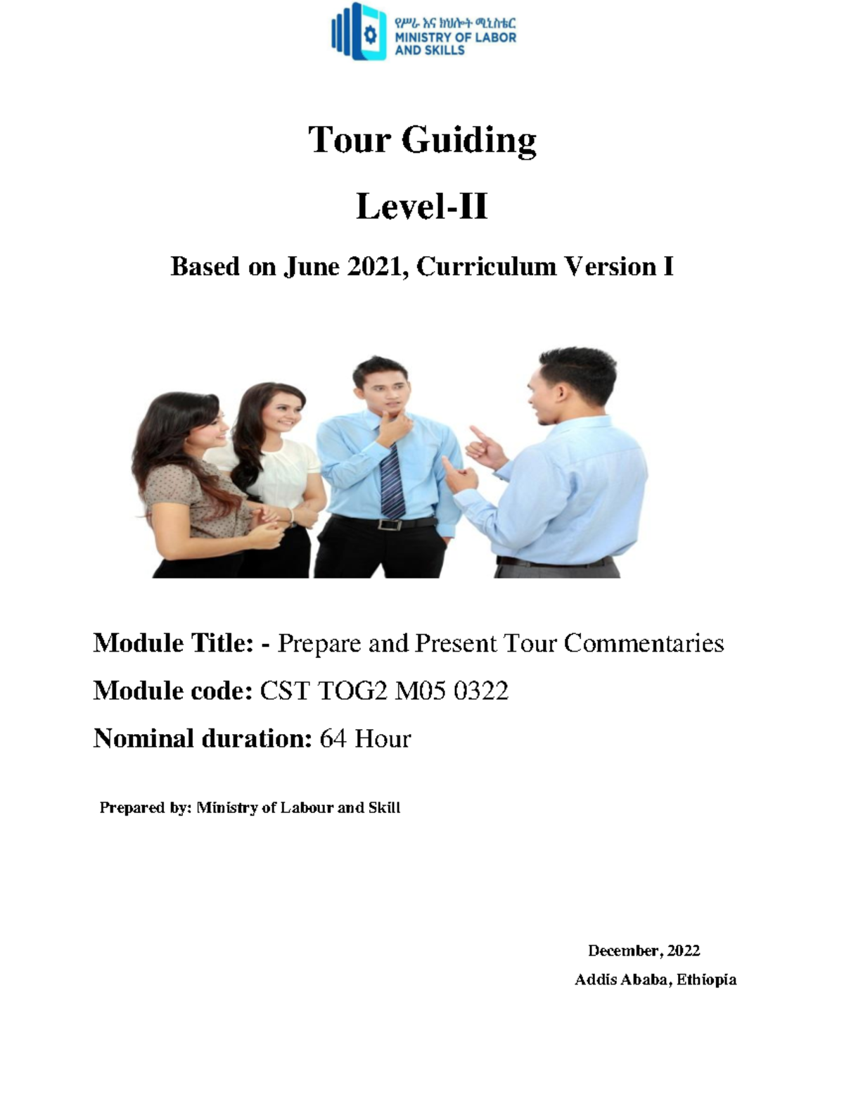 M05 Tour Commentaries - Tour Guiding Level-II Based on June 2021 ...