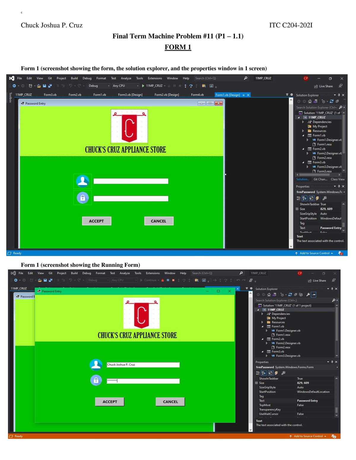 Final P 11 Cruz Chuck Joshua - c Chuck Joshua P. Cruz ITC C204-202I ...