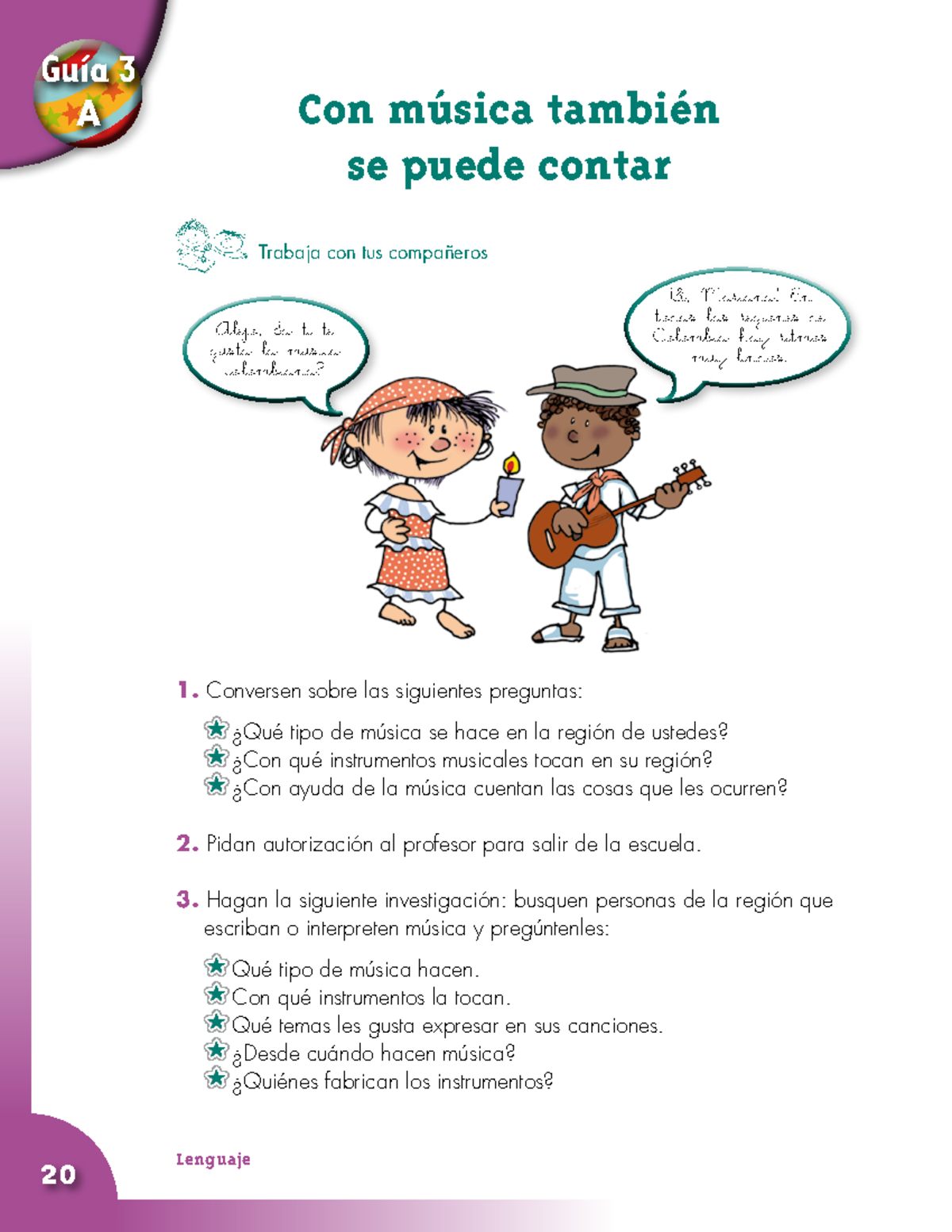 Grado Tercero. Cartilla 1. Nº 3 Con Música También Se Puede Contar ...