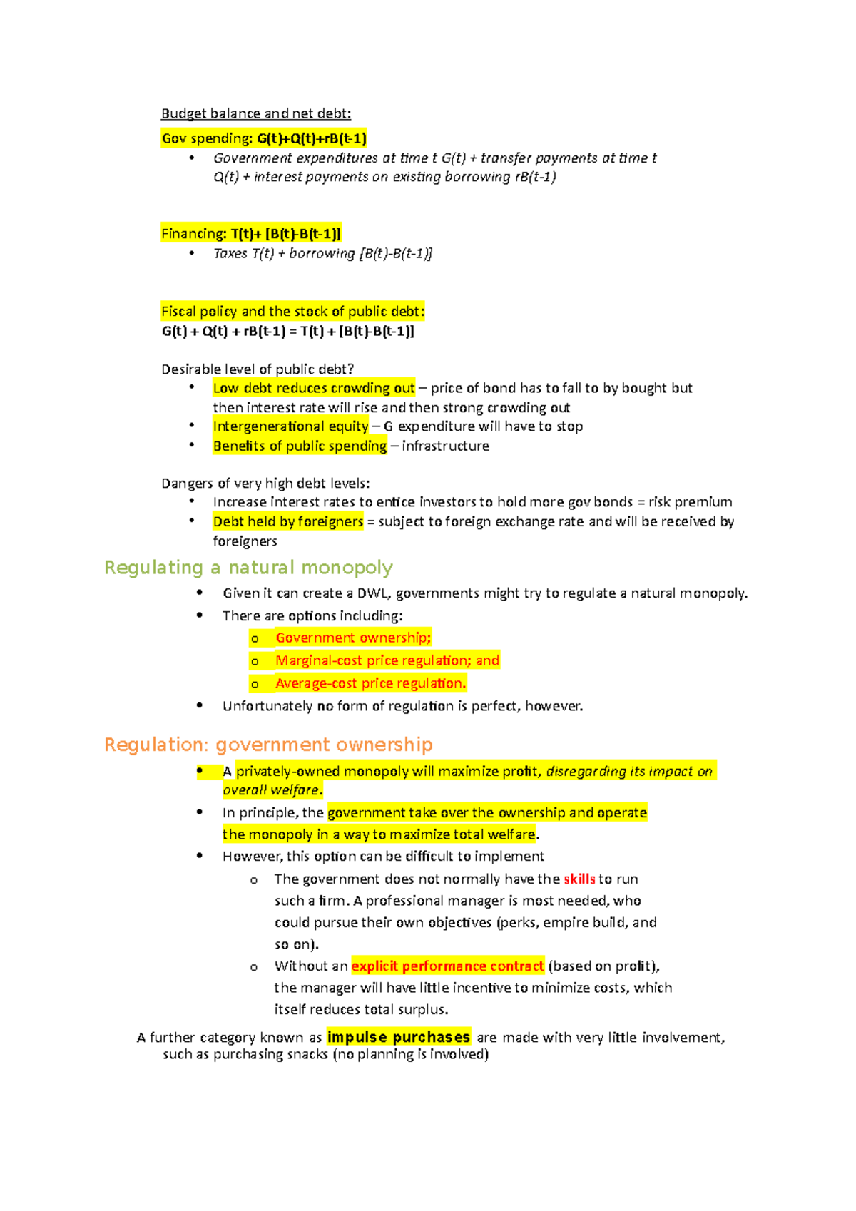 Week 5 Lecture Notes 5 Econ1001 Usyd Studocu