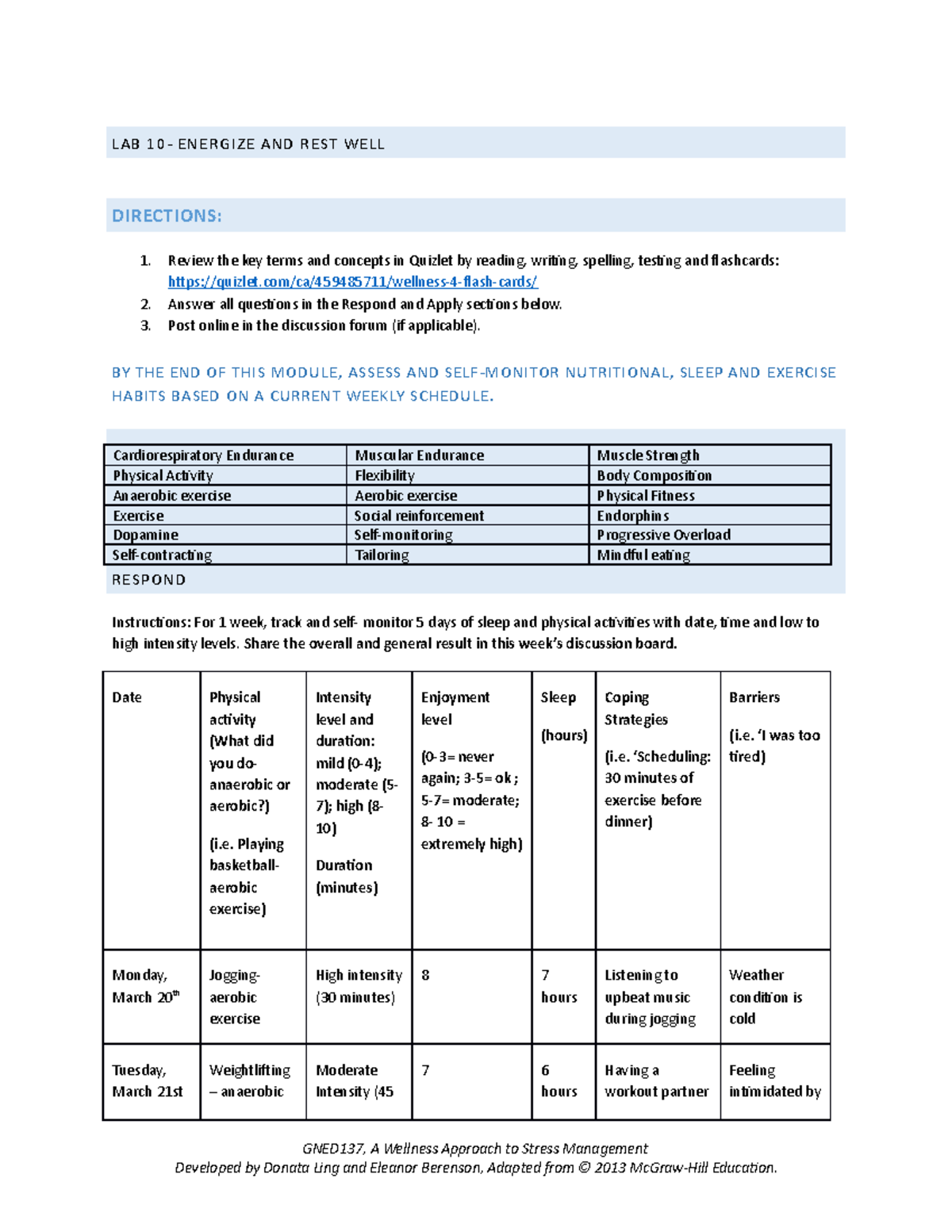 GNED 137 - Lab 10 - This is a lab work provided for the course book ...