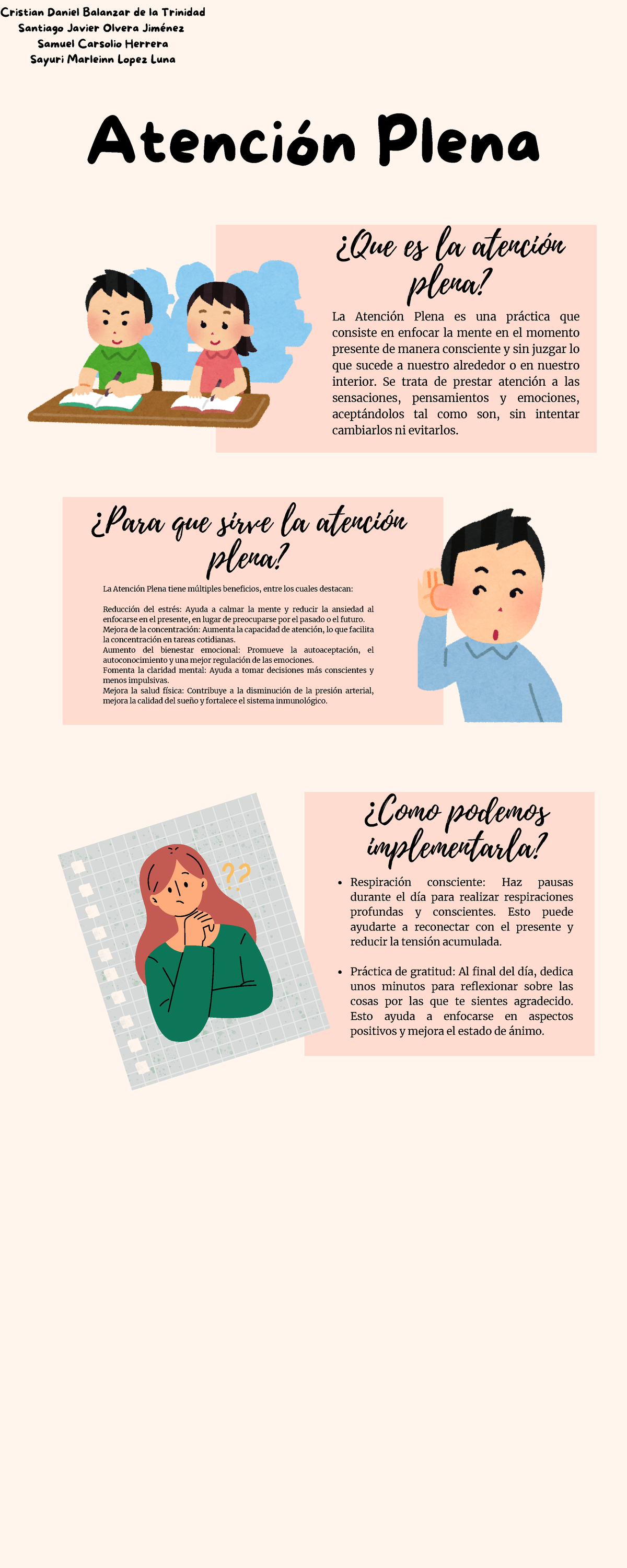 Infografía consejos para aprender a dibujar elegante beige - Atención Plena La Atención Plena es ...