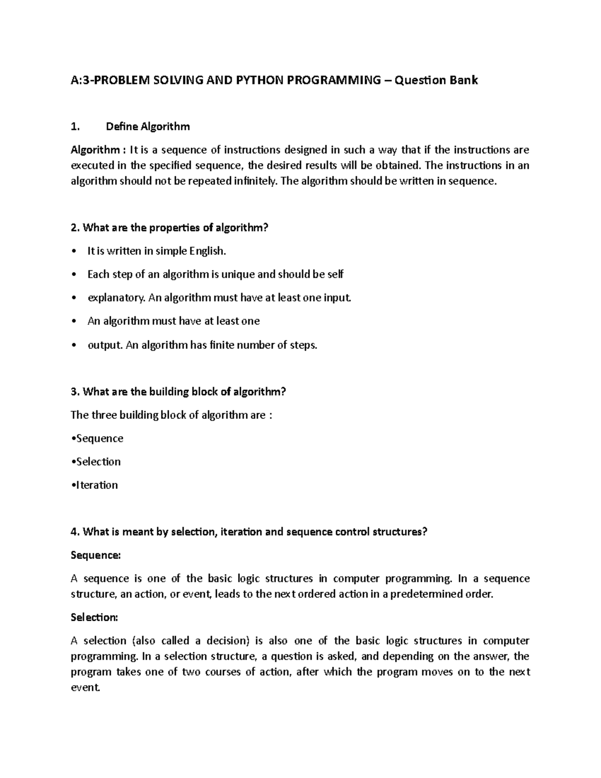 Introduction to Algorithm Analysis and design ..definition and ...
