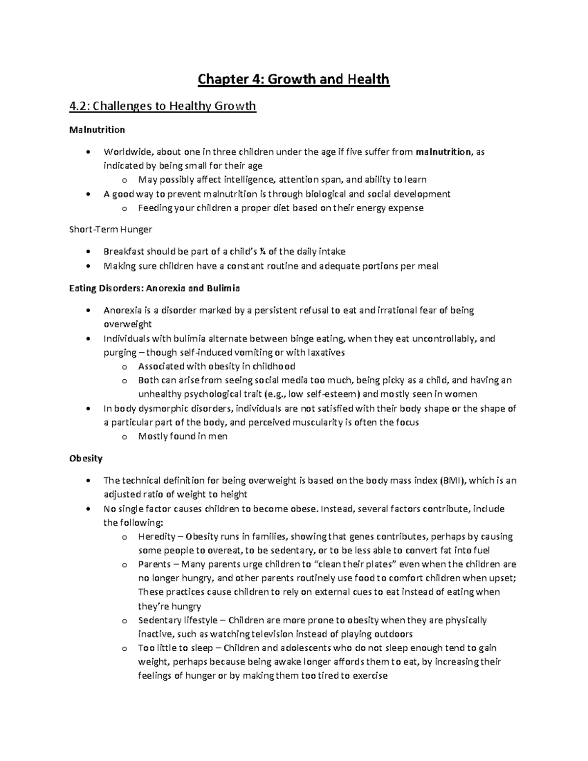 Chapter 4 - Challenges to Healthy Growth-converted - Chapter 4: Growth ...