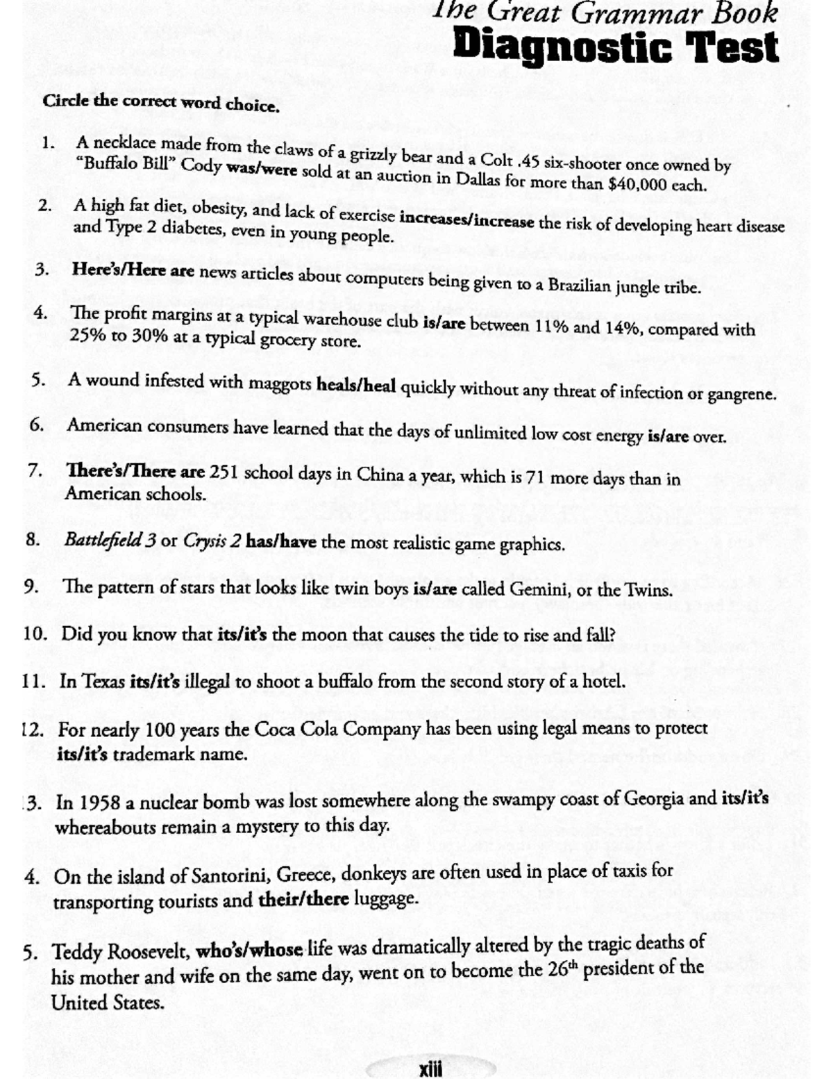 Grammar Diagnostic 1 - ... - Studocu