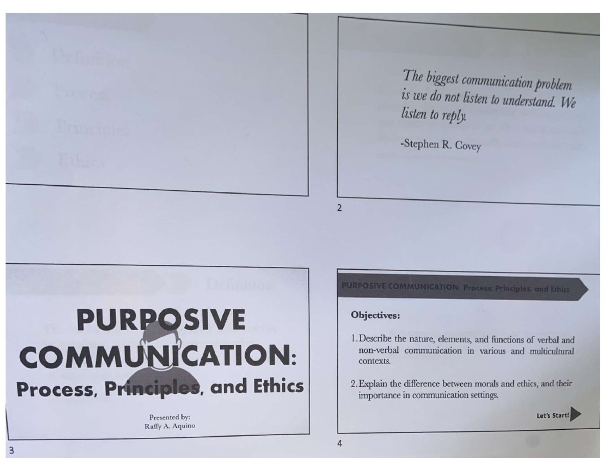 Module 1 - for 1st year - The biggest communication problem is we do ...