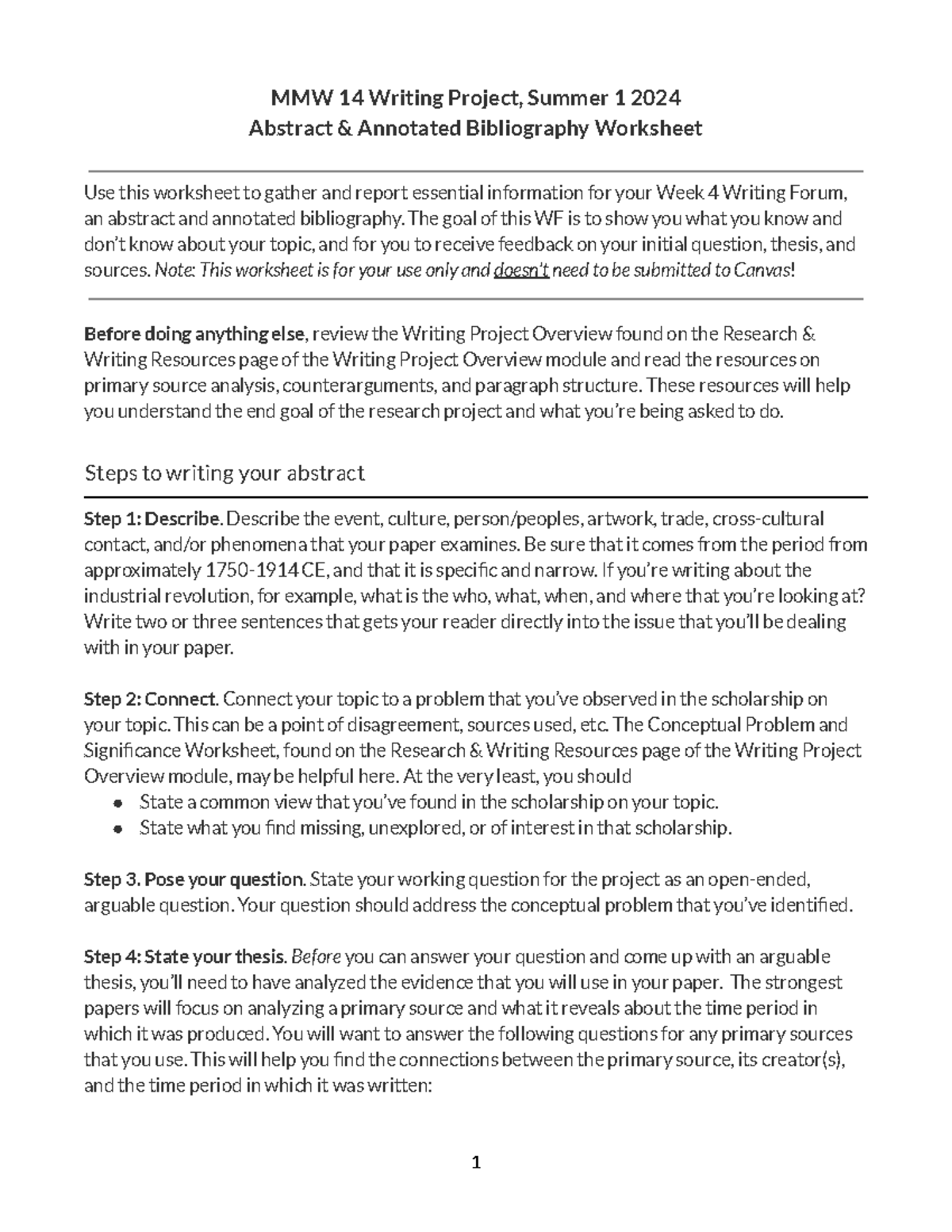 Copyof MMW 14Abstract Annotated Bib Worksheet Su 124 - MMW 14 Writing ...