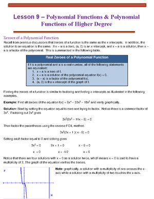 Formulas need to Know - Lecture Notes/Exam Examples From Math 1111 ...