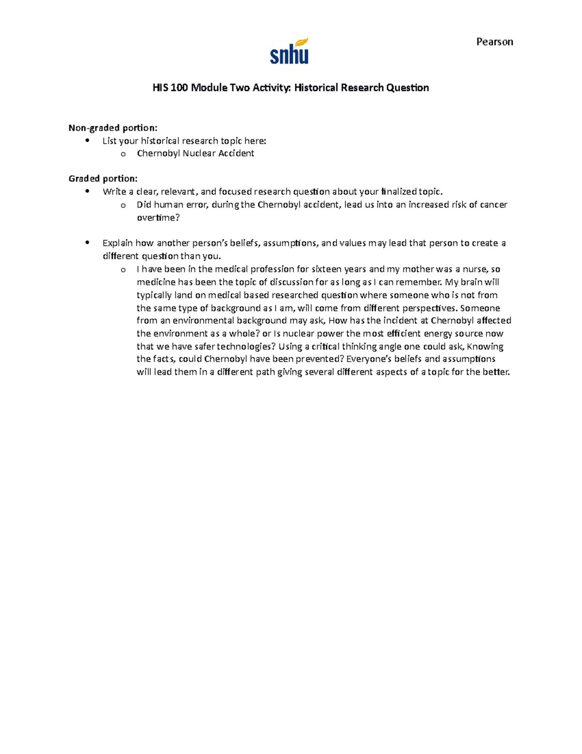 HIS 100 Module 2-1 Activity- Historical Research Questions- Christina ...