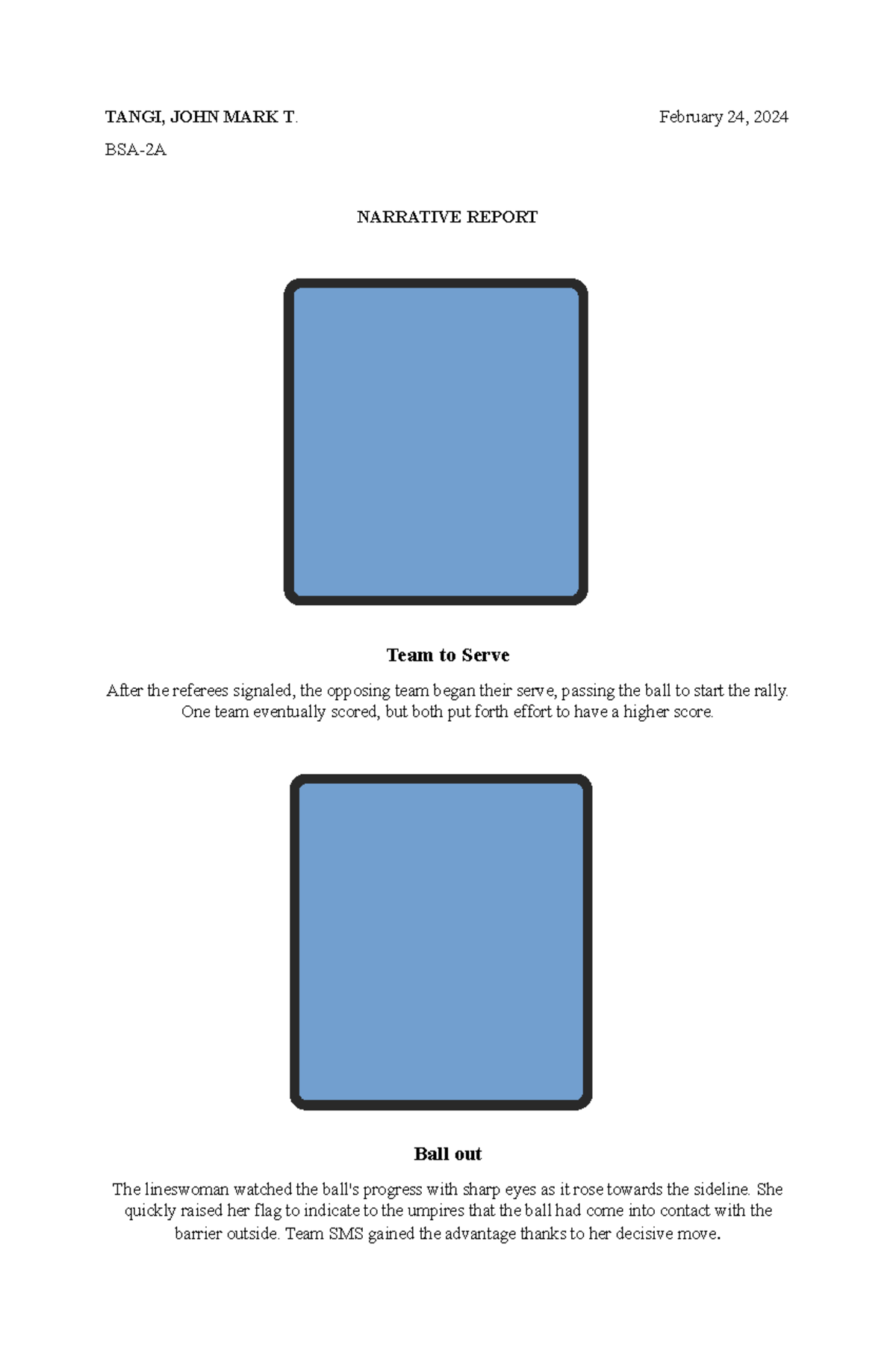 Narrative-report-PE- TANGI, JOHN MARK T. February 24, 2024 BSA-2A ...