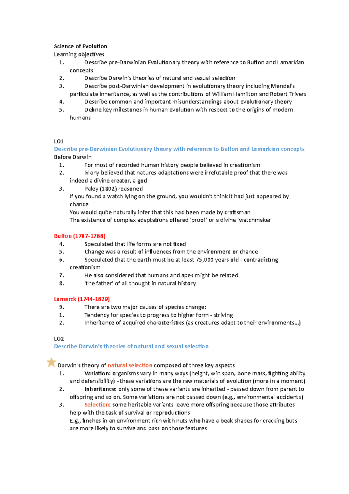 Lecture notes, lectures weeks 1 - 12 from Mark's and Tony - Science of ...