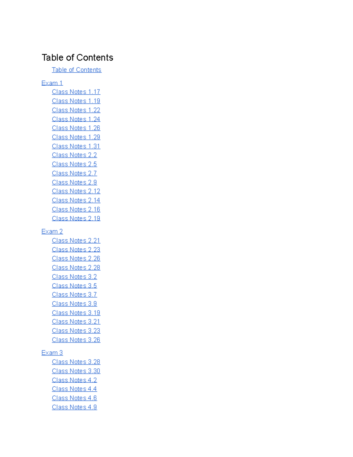Cultural Anthropology lecture notes - Table of Contents Class Notes 2 ...