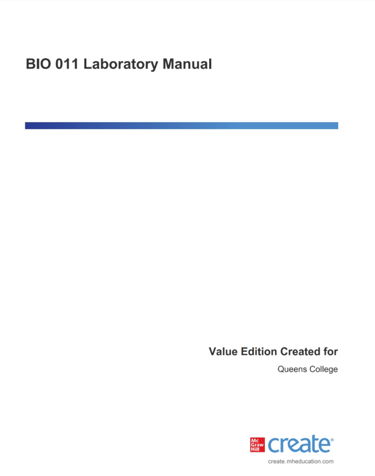 Esther Muehlbauer - BIO 011 Lab Manual 2 - Bio 11 - Studocu