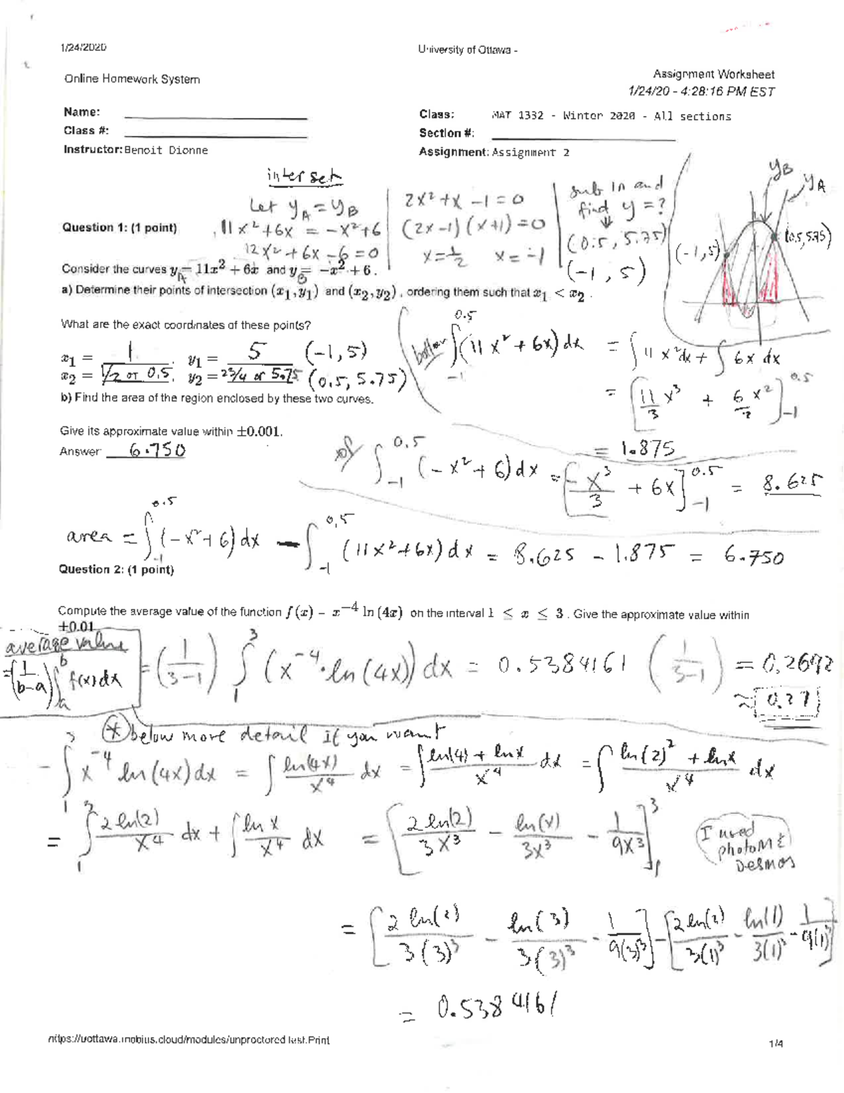 Mobius assignment 2- solution - MAT1332 - Studocu