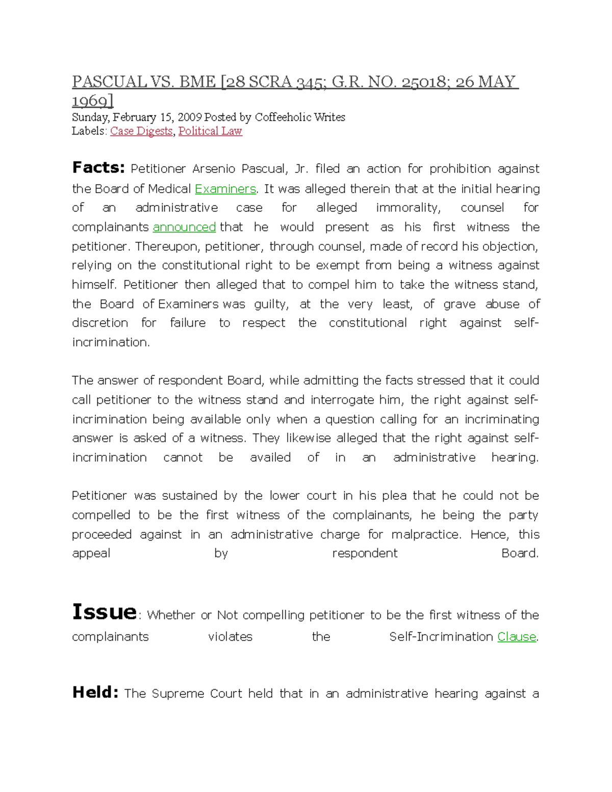 2.12 Pascual VS - perusal - PASCUAL VS. BME [28 SCRA 345; G. NO. 25018 ...