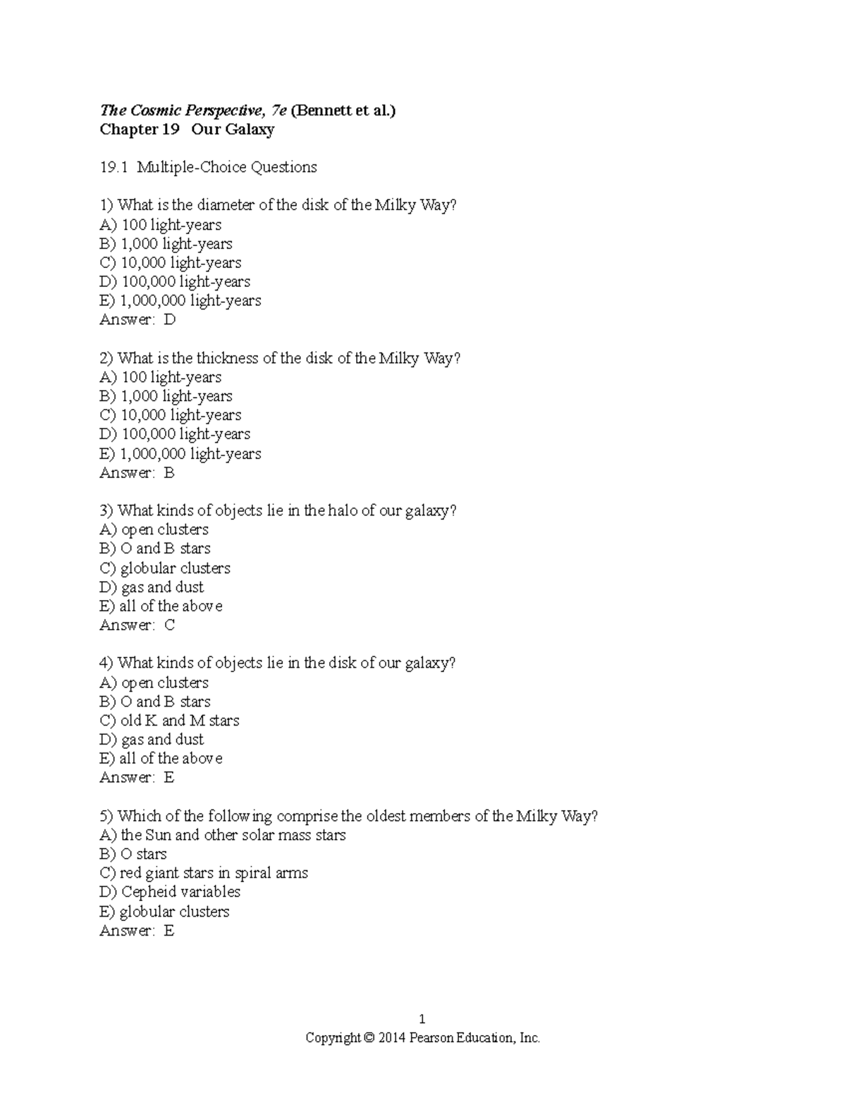 19 Testbank - dasd asd dsa d a - The Cosmic Perspective, 7e (Bennett et ...