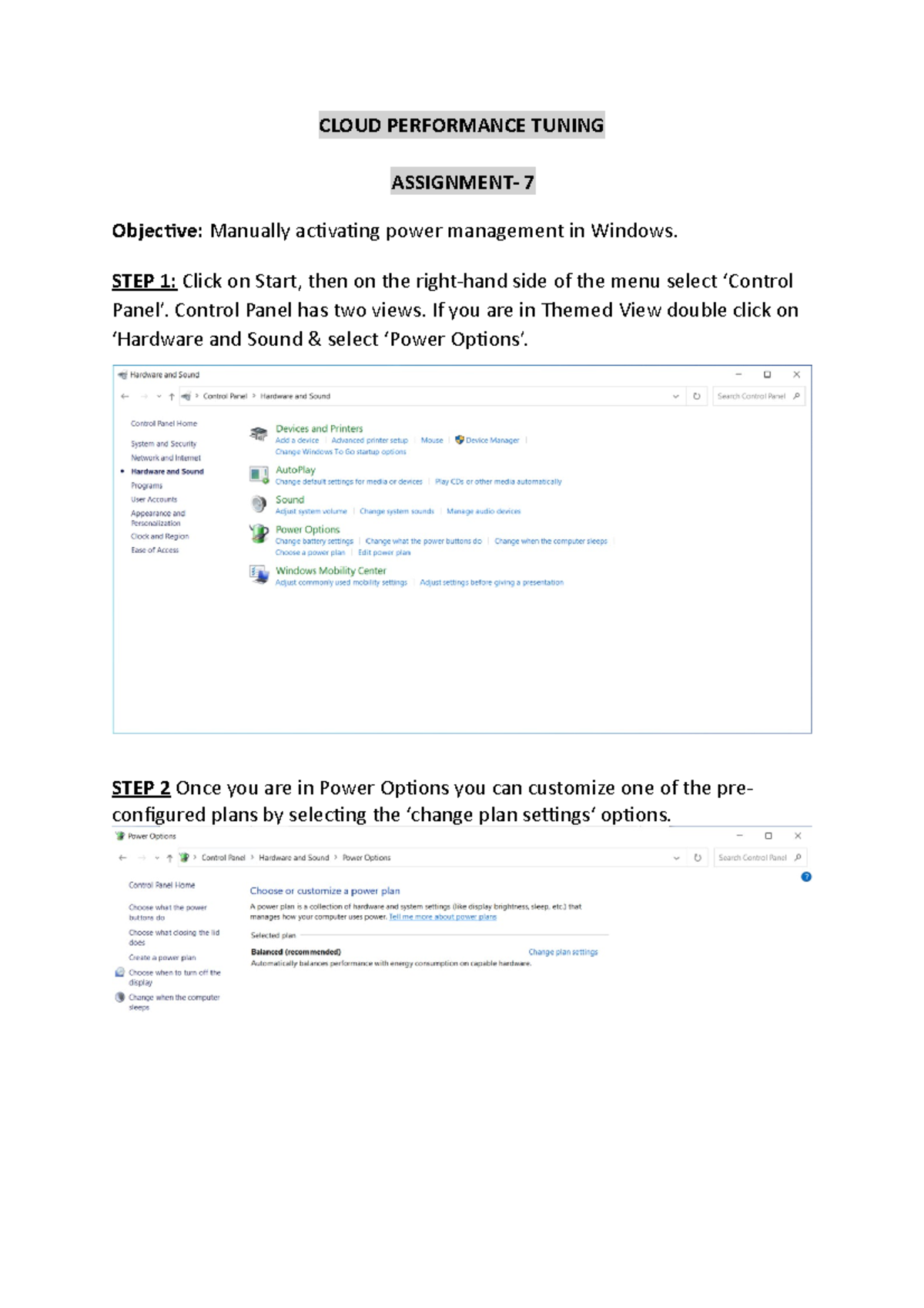 Cloud Performance Tuning lab 7 - CLOUD PERFORMANCE TUNING ASSIGNMENT- 7 ...