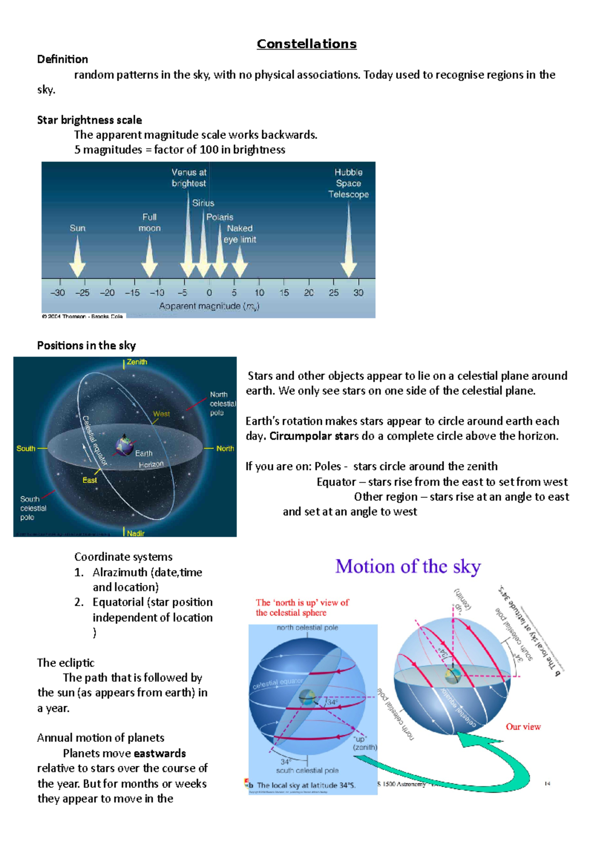 2 - tjWhat’s a galaxy.docx - Constellations Definition random patterns ...
