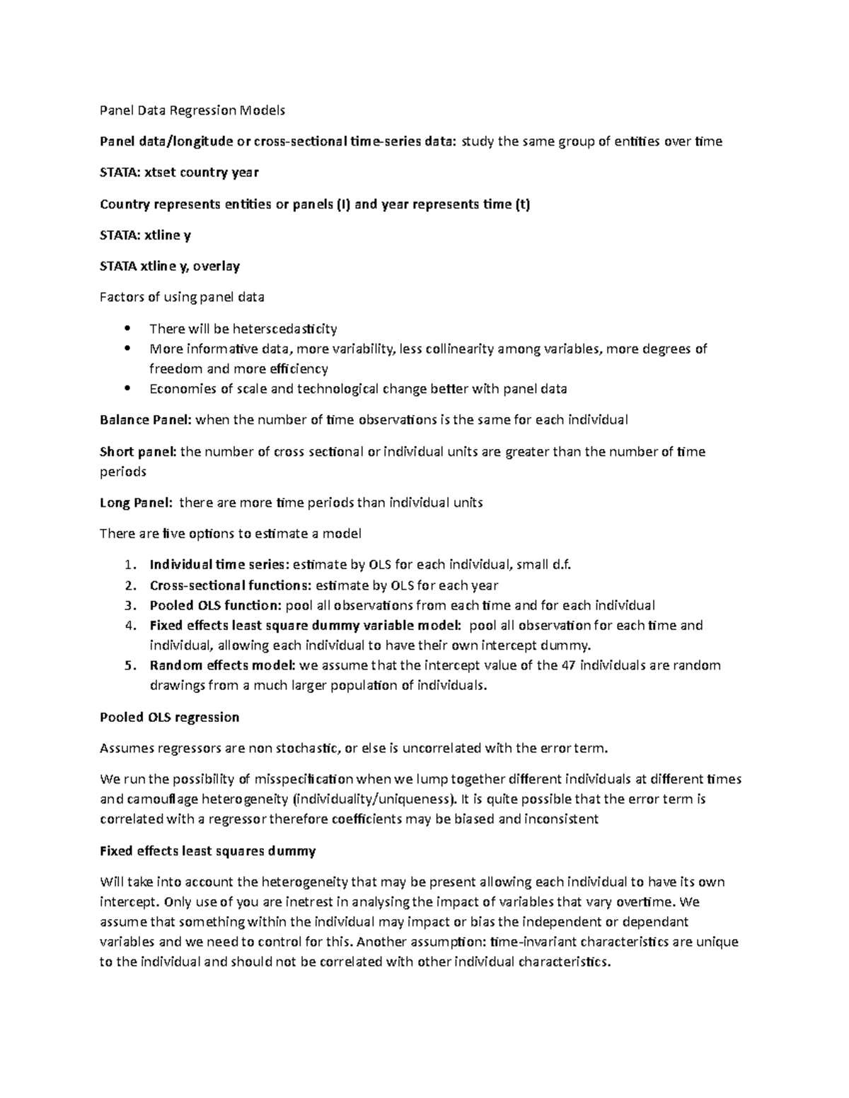 Week 12 Pre-reading - panel data regression models - Panel Data ...