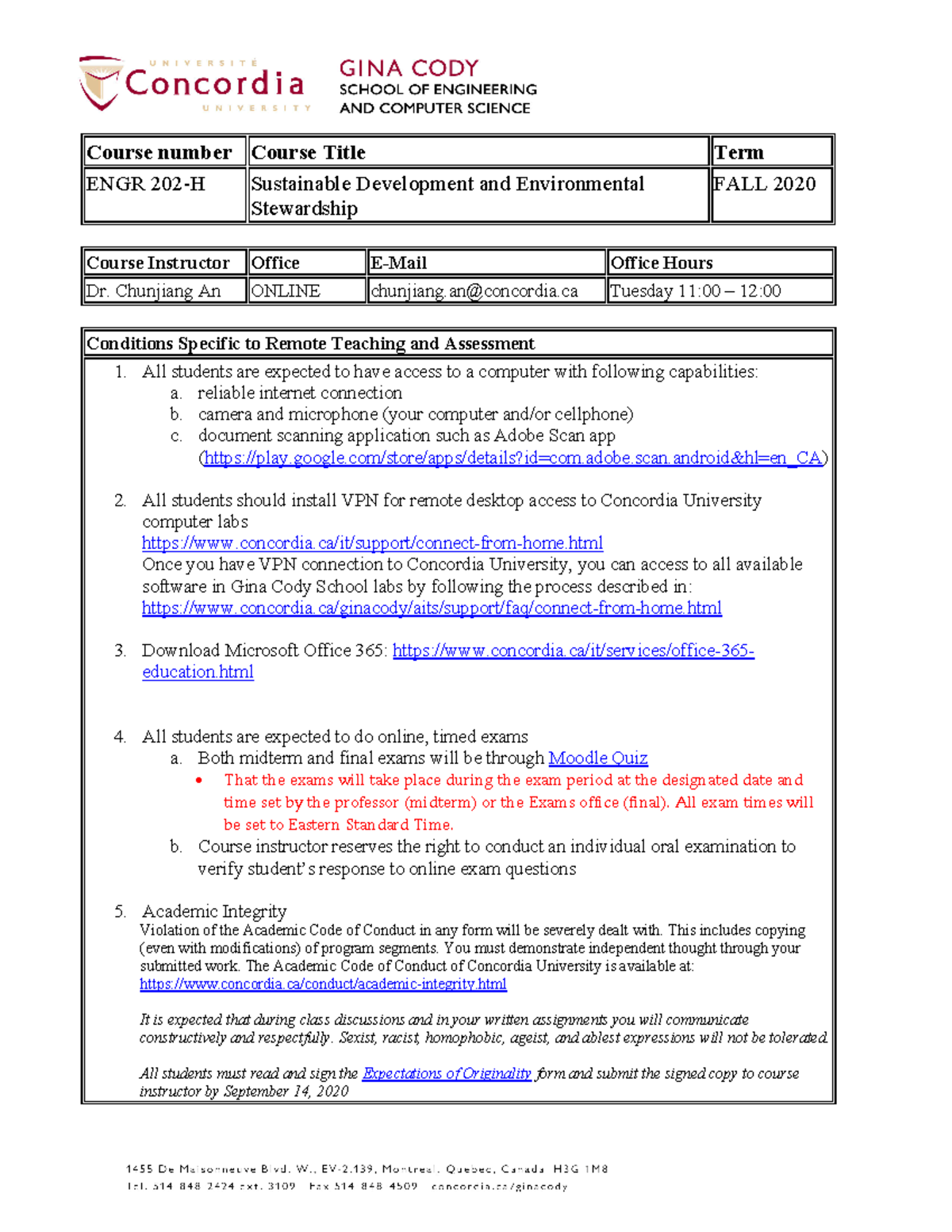 Course Outline Engr 202 H Fall 2020 Warning Tt Undefined Function 32 Warning Tt Undefined
