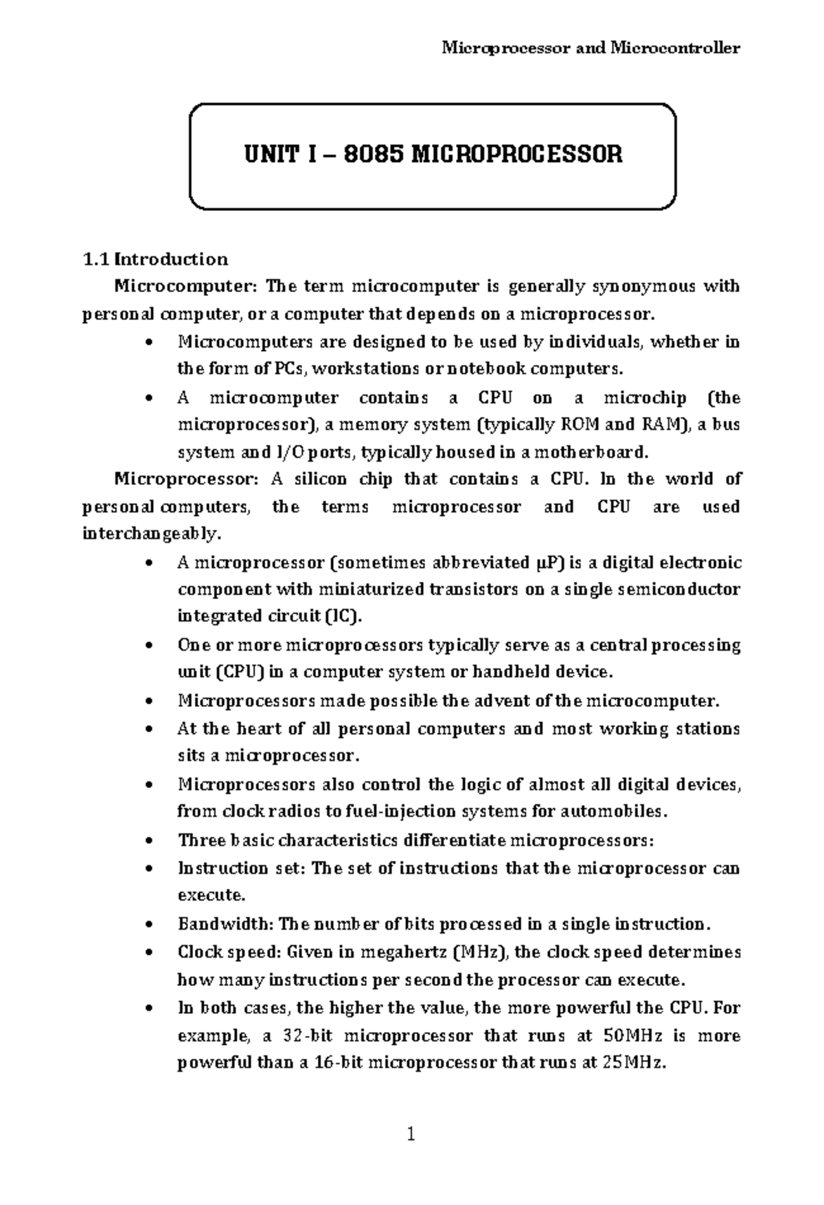 Micro Process 8085 - python programing - Microprocessor and ...
