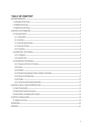 STA108 Written Group Project AS1204B(C) - J UITM CAWANGAN PAHANG KAMPUS JENGKA FACULTY OF ...