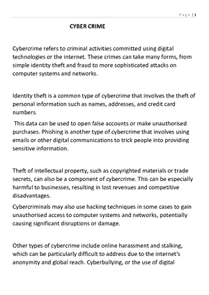 Cyber crimes in india - CHAPTER II CYBER CRIME AND ITS CLASSIFICATION ...