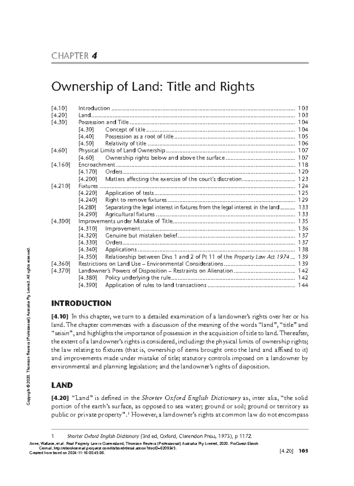 Real Property Law in Queensland - (4 Ownership of Land Title and Rights ...