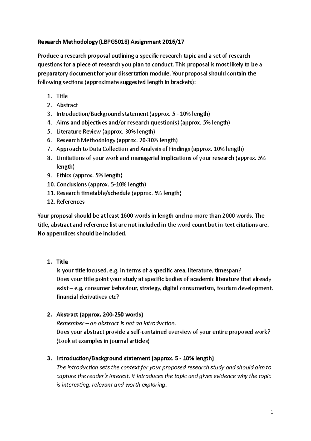 LBPG5018 Assignment guideline v2 - Research Methodology (LBPG5018 ...