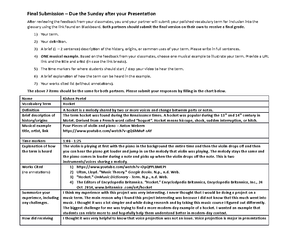 Analyzing Musical Elements - World Music Online | Assignment One 1 Name ...