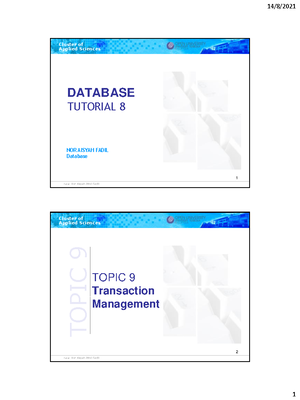 CBDB3403 - Database - ASSIGNMENT QUESTION - PENYERAHAN DAN PENILAIAN TUGASAN ASSIGNMENT ...