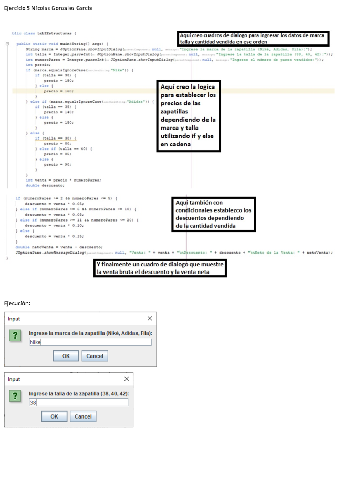 Ejercicio 5 Nicolas Gonzales Garcia - Metodologías de programación - Ejercicio 5 Nicolas ...