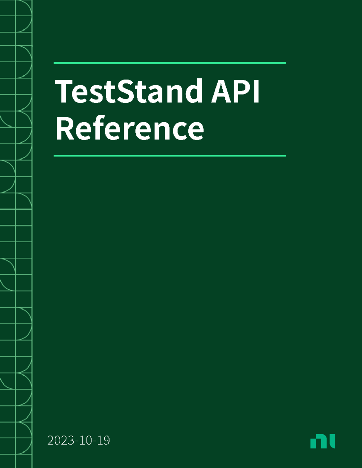 Teststand Api Reference 10 19 2023 Teststand Api Reference 2023 10 Contents Using Labview