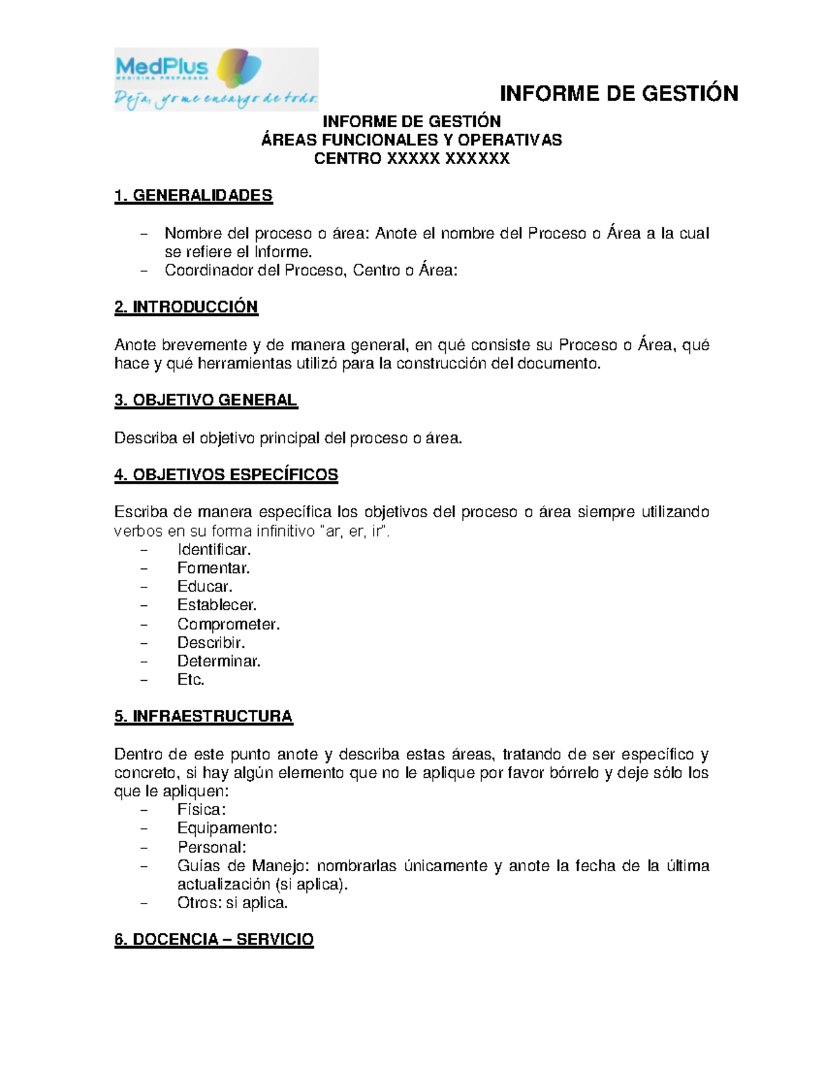 Formato Informe de Gestión-04 09 13-v0 - INFORME DE GESTIÓN INFORME DE GESTIÓN ÁREAS FUNCIONALES ...