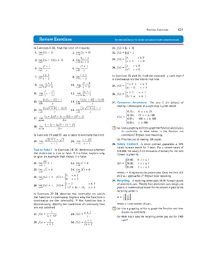 Math work-8 - Math work - Review Exercises 683 Review Exercises See ...