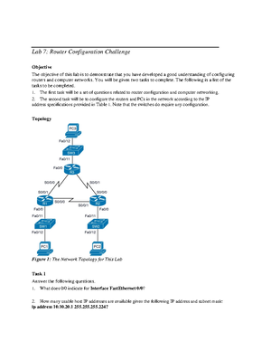 Lab 5 - OSPF With Three Routers - Lab 5 -1: OSPF With Three Routers The ...