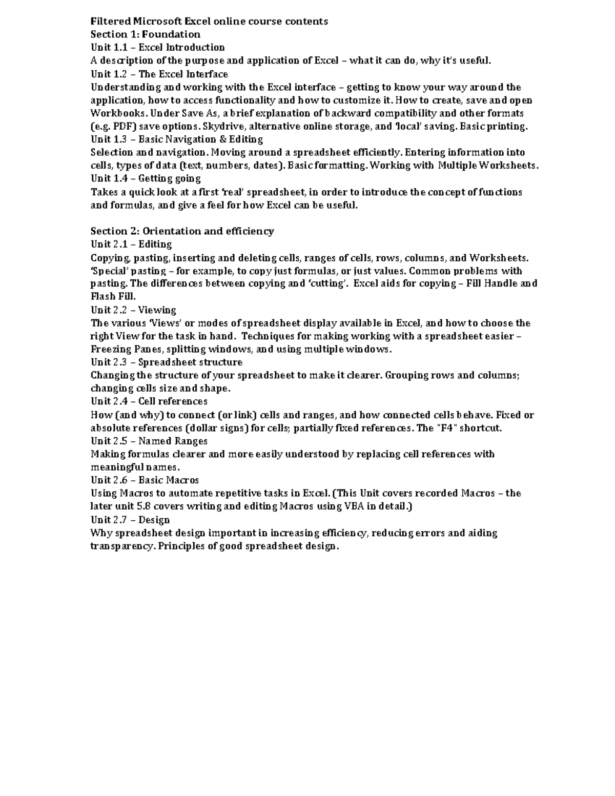 Data Analyst with MS Excel - Filtered Microsoft Excel online course ...