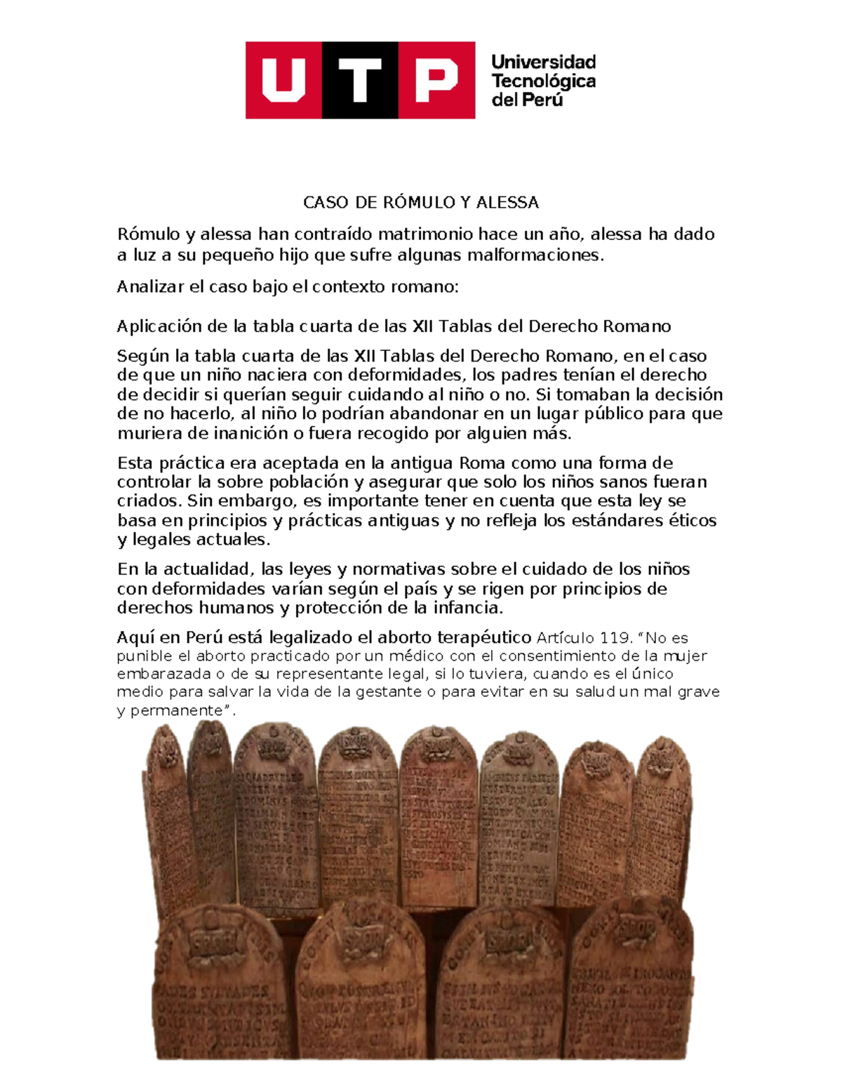 CASO DE Rómulo Y Alessa - CASO DE RÓMULO Y ALESSA Rómulo y alessa han ...