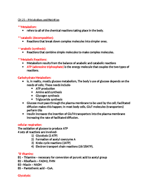 CH 24 - study guide (A&P2) - CH 24 – The Digestive System ...