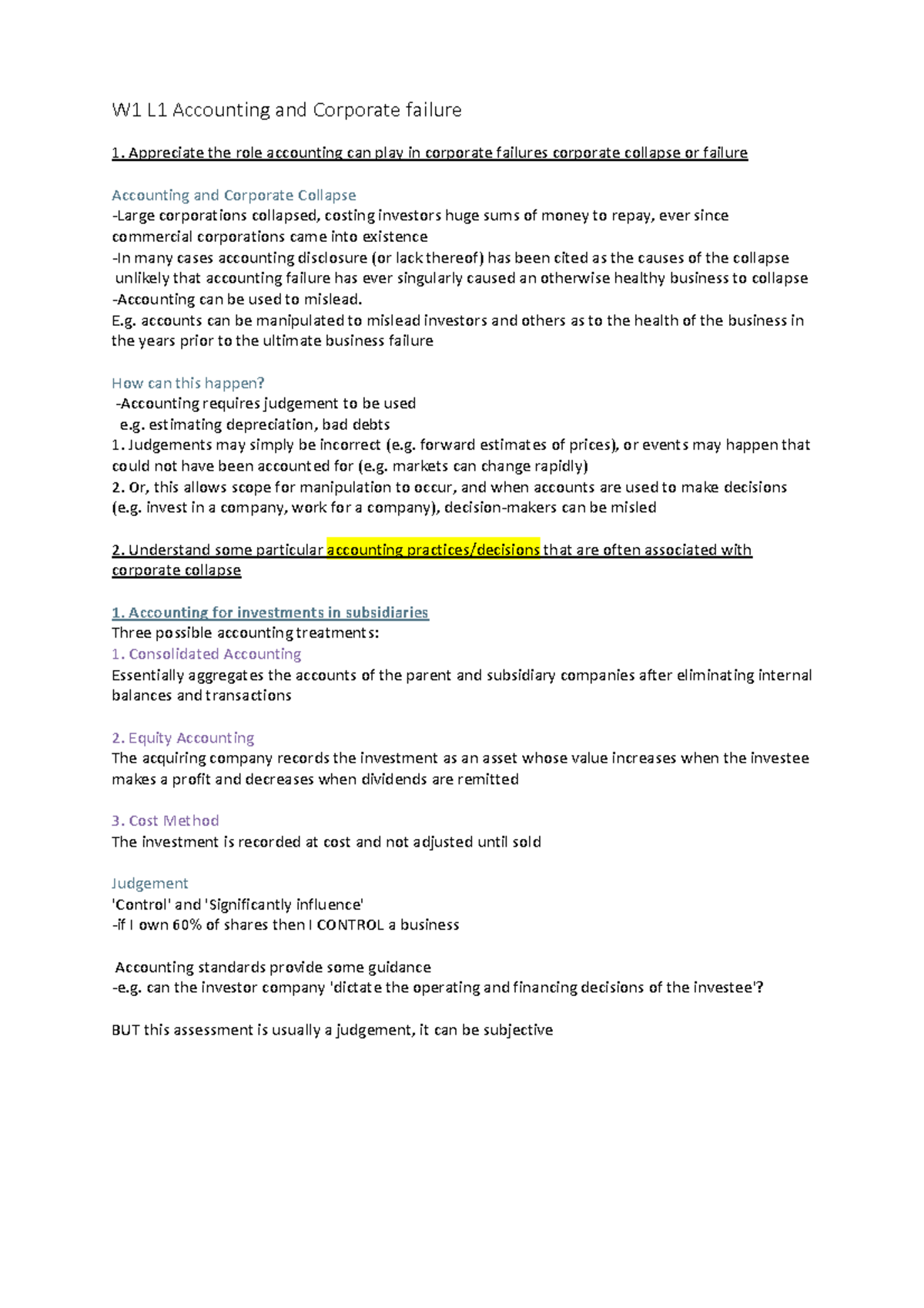 Full BUSN3001 notes - BUSN3001 - ANU - Studocu