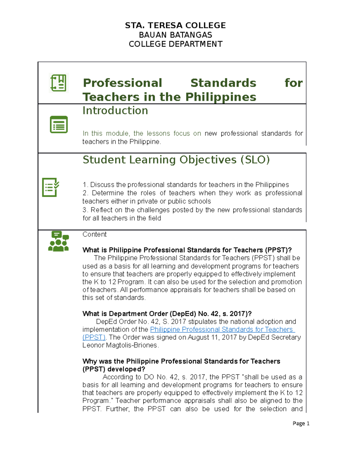 Module 5 - PPST 4d09011 ca78d1c4534129 a0f7463fd4b - BAUAN BATANGAS ...