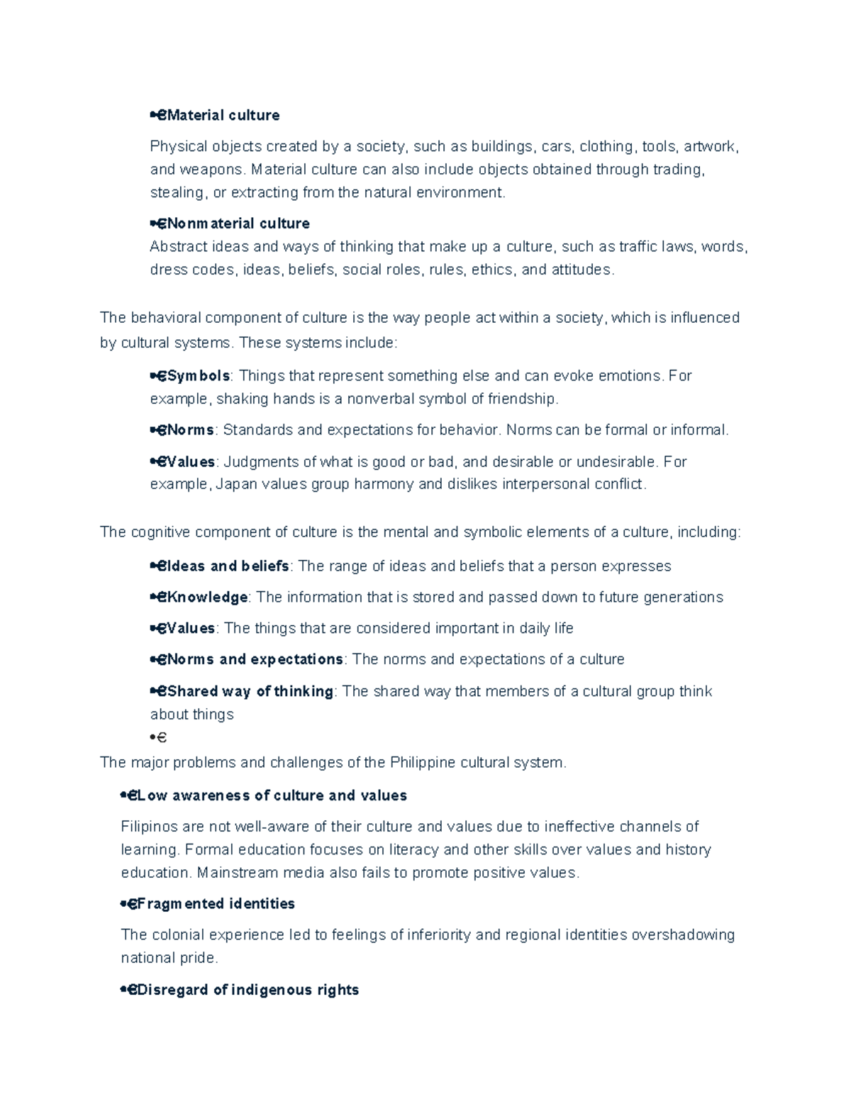 PPC- Revewier - Jsjei - Material culture Physical objects created by a ...