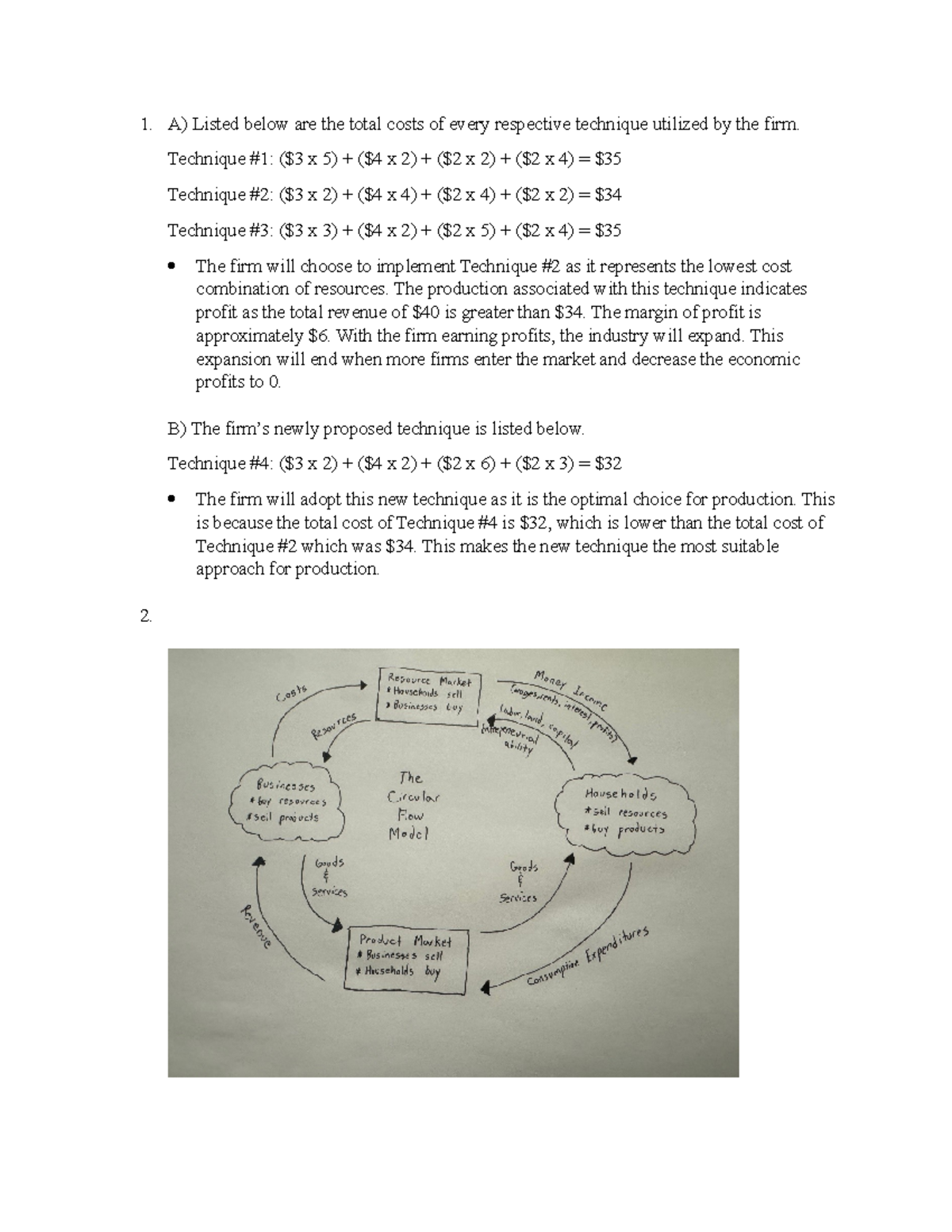 Econ 1160 Week 1 Group Assignments - A) Listed below are the total ...