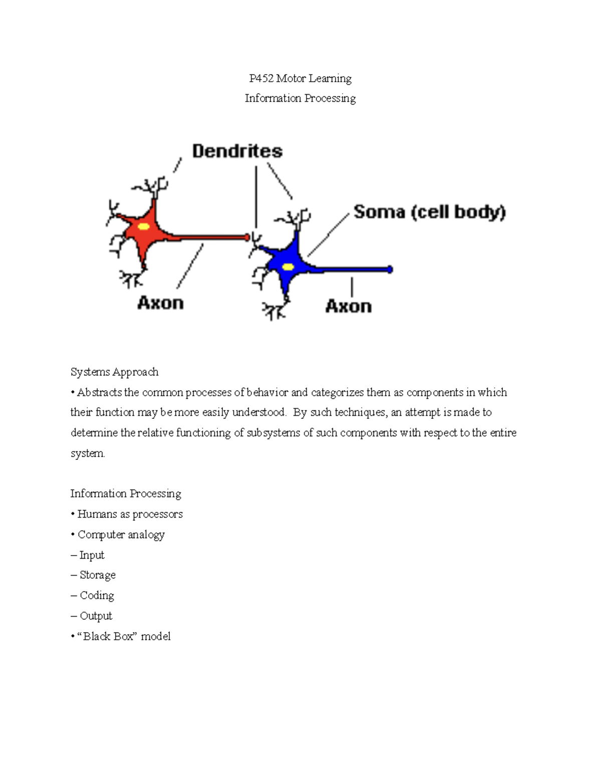 K452 Information Processing P452 Motor Learning Information k452-information-processing-p452-motor-learning-information