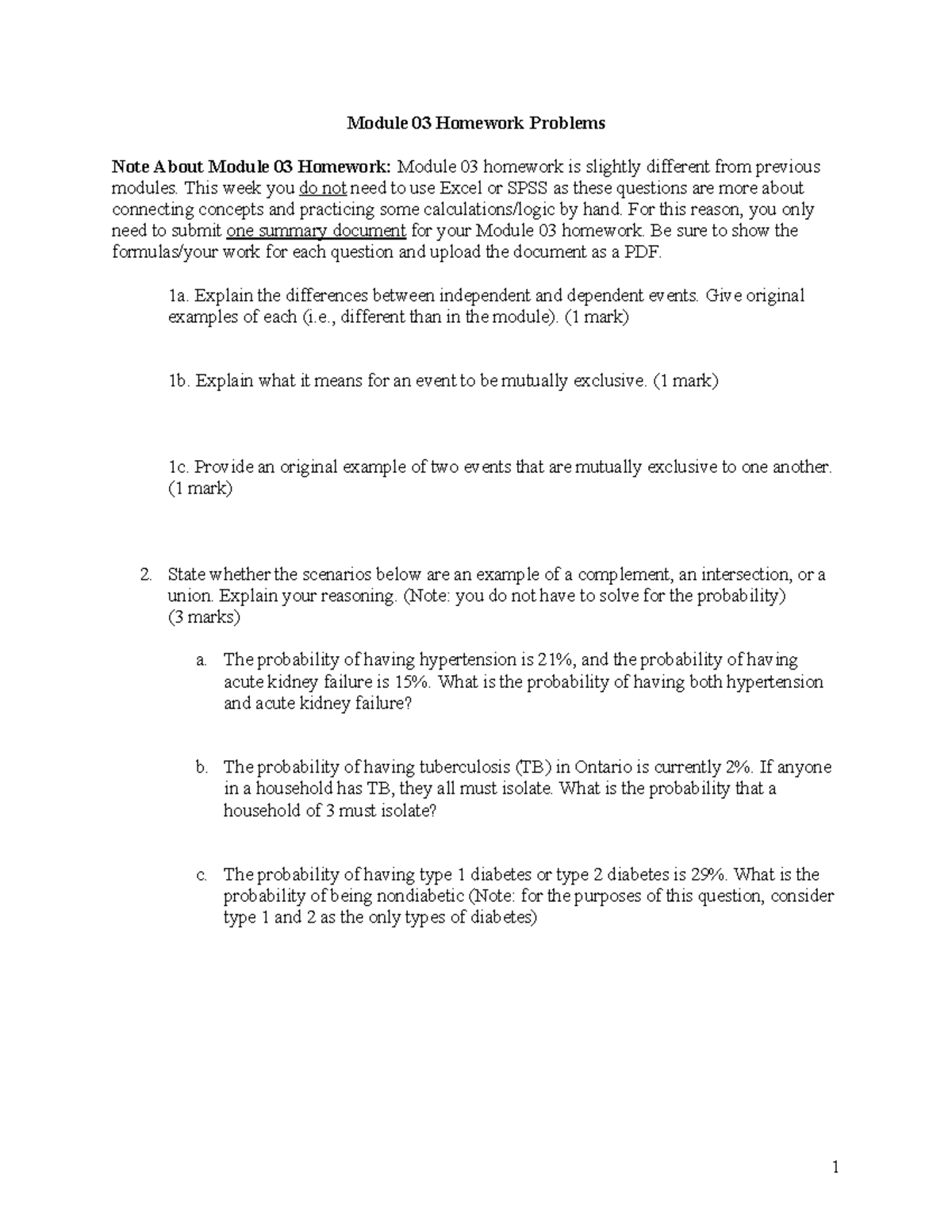 M03 Homework Problems F23 - Module 03 Homework Problems Note About ...