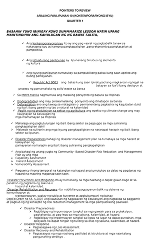LE Q2 AP7 Lesson 2 Week 3 - INFORMATIVE - 7 Lingguhang Aralin sa ...