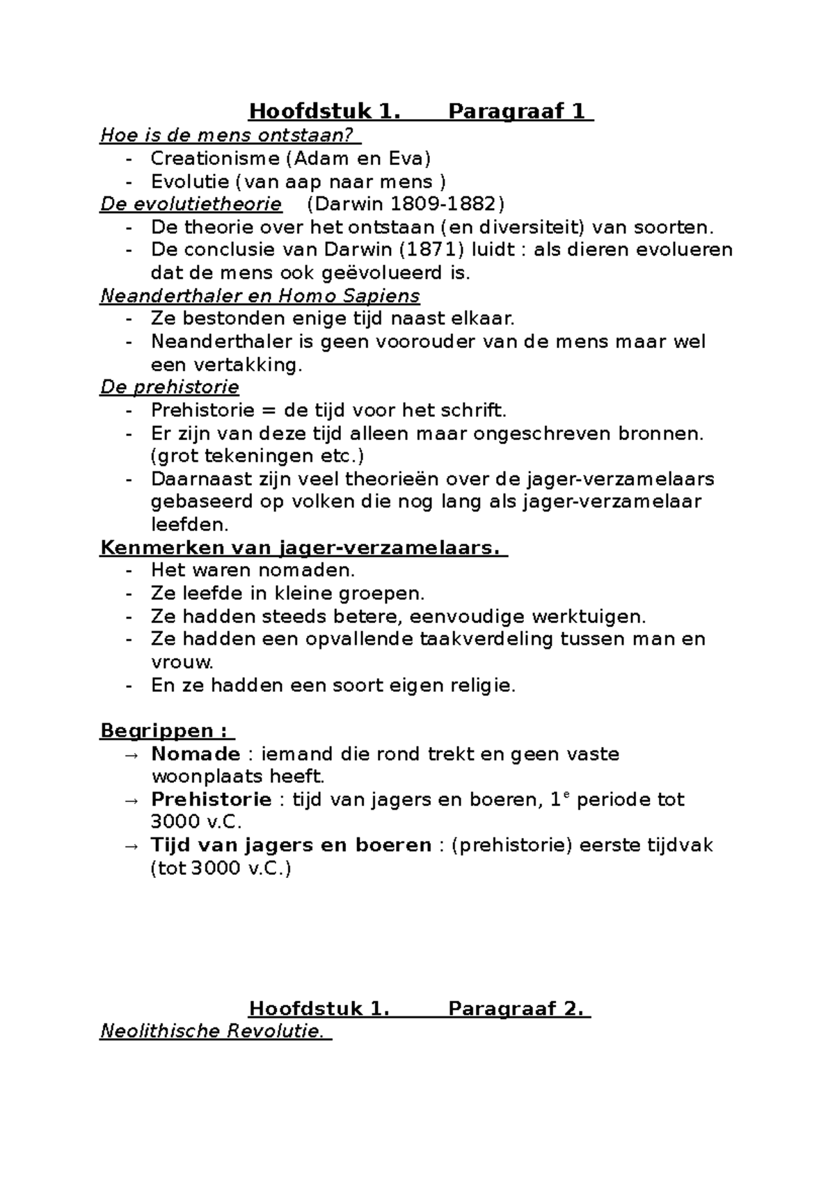 Kopie van geschiedenis - periode 1 - Hoofdstuk 1. Paragraaf 1 Hoe is de ...